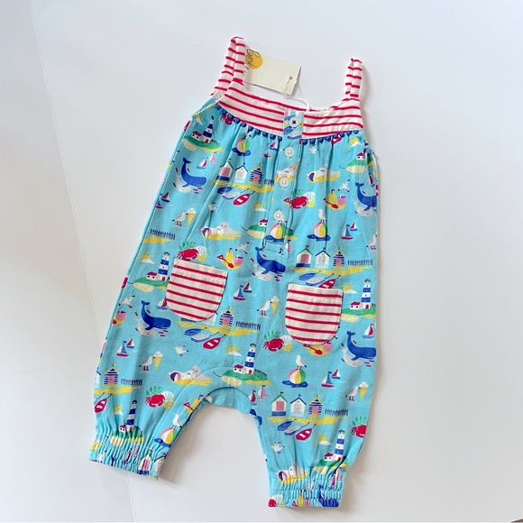 Baby Boden | One Pieces | Baby Boden Aqua Coastal Scene Romper 36m ...